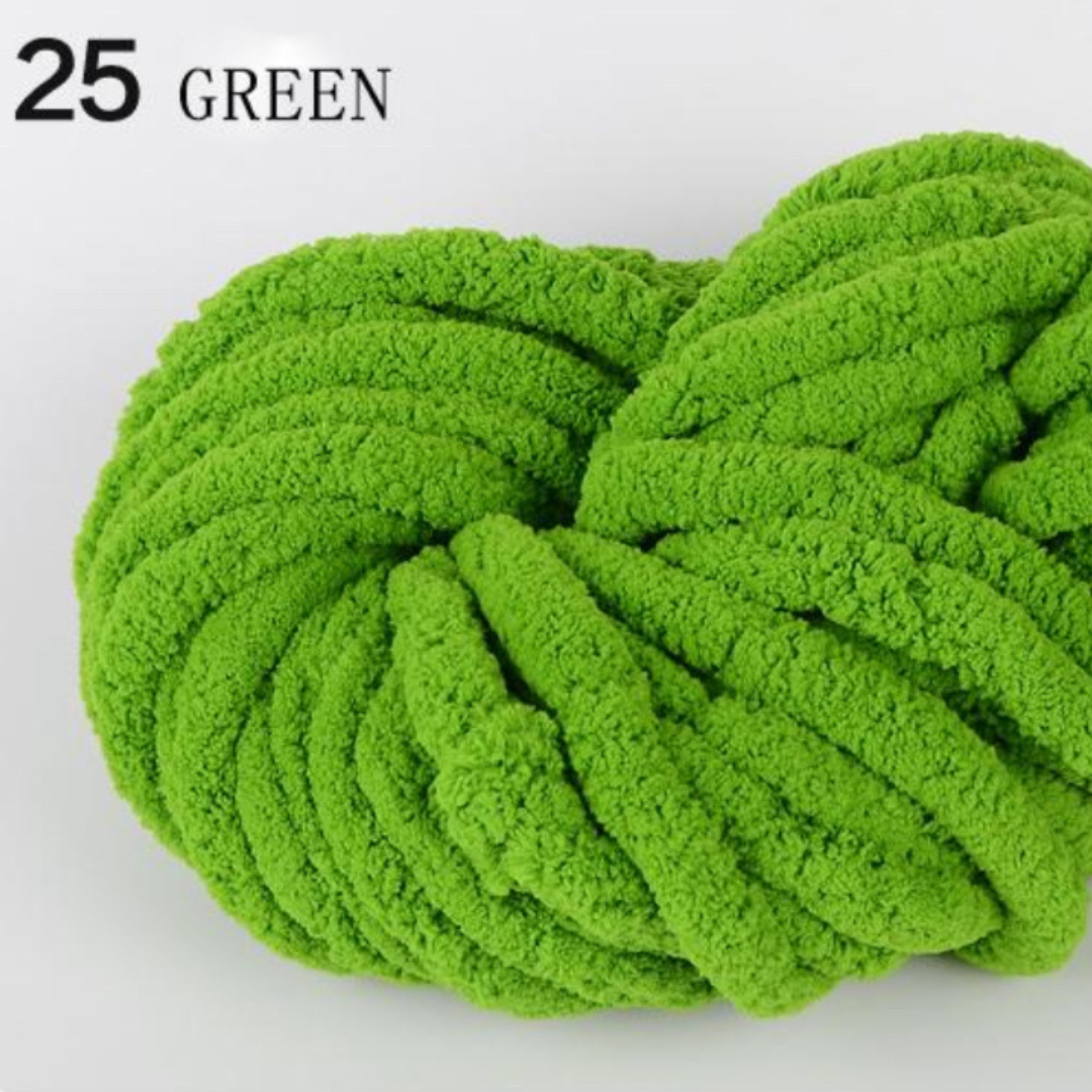 #25 Green Chunky Chenille Yarn – Cosy Knits by Gemma